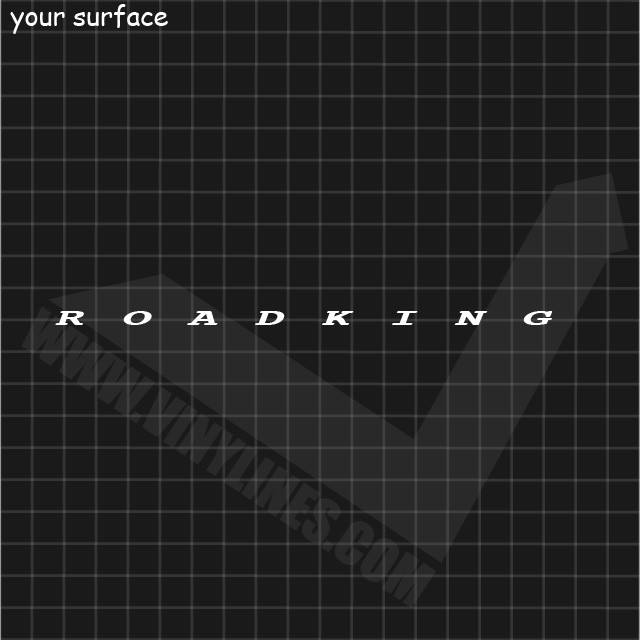 ROADKING text decal
