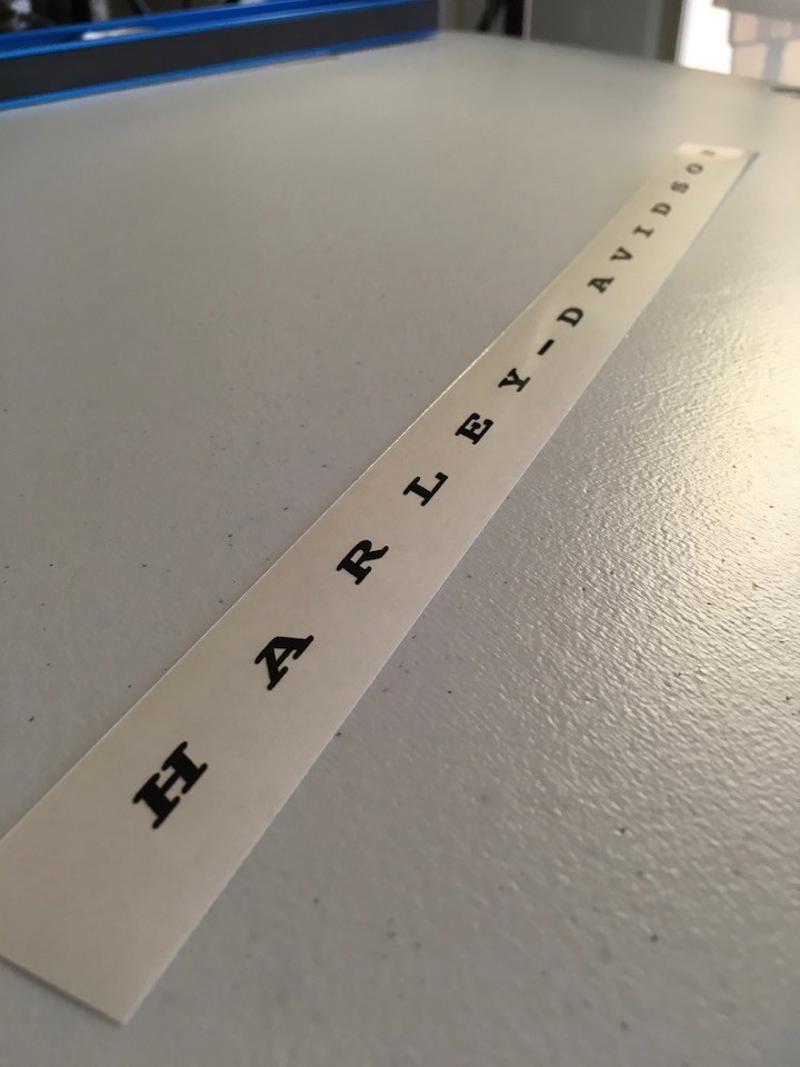 Harley-Davidson Text Decal