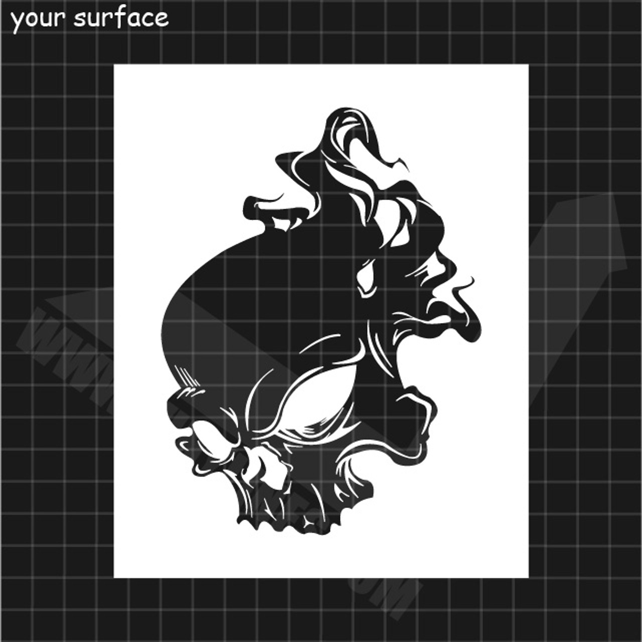 Call Of Duty Ghosts Logo Stencil
