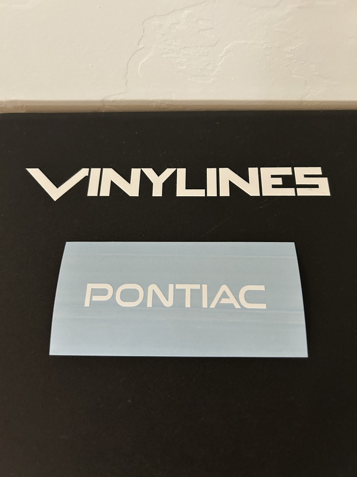 Pontiac Text Logo Decal