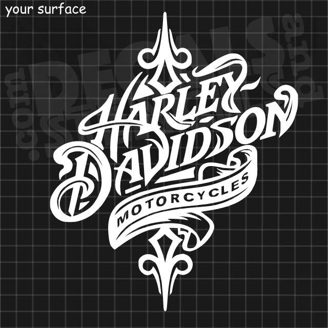 Harley Davidson Tribal Art Decal