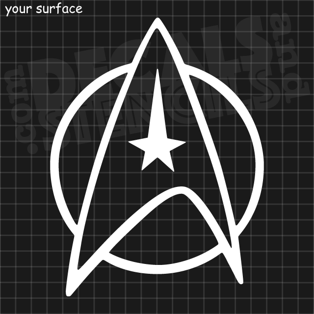 Starfleet Logo Insignia Stencil