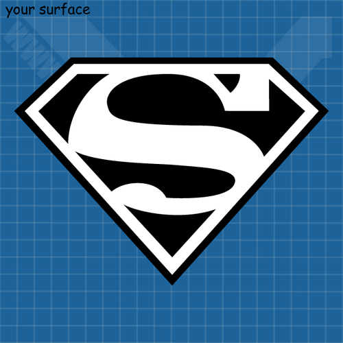 Classic Superman Symbol | Two Color Decal