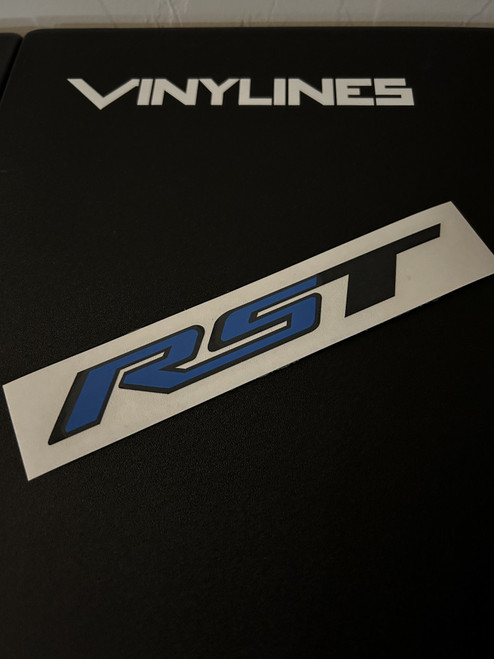 Chevy Silverado RST Emblem Decal - 2 Color