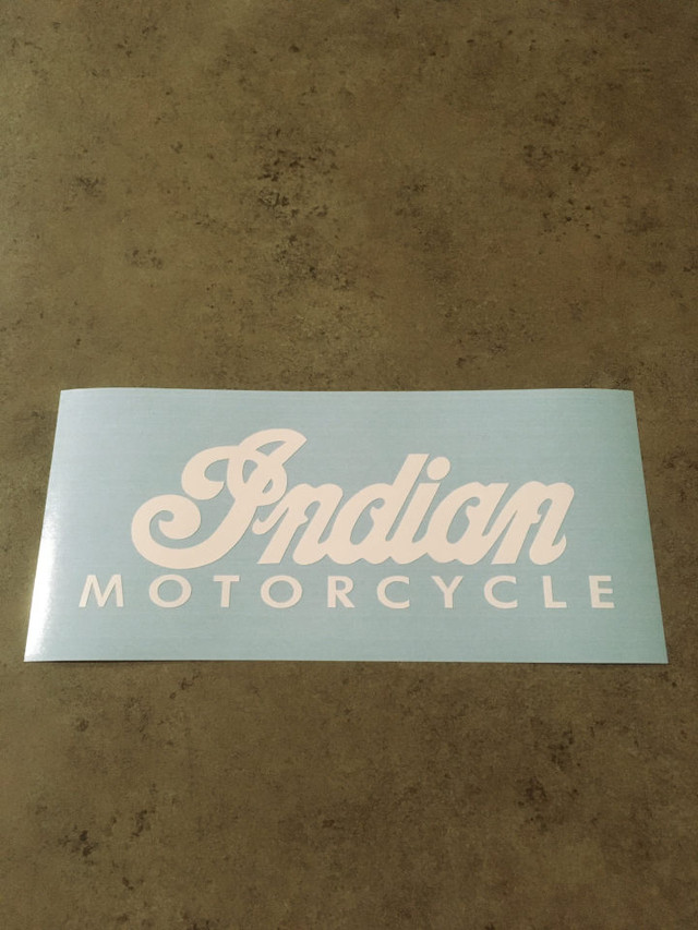 Indian Motorcycle Text Logo Decal