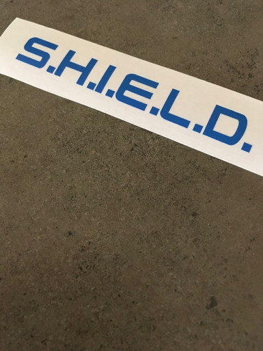 SHIELD Text Logo Decal