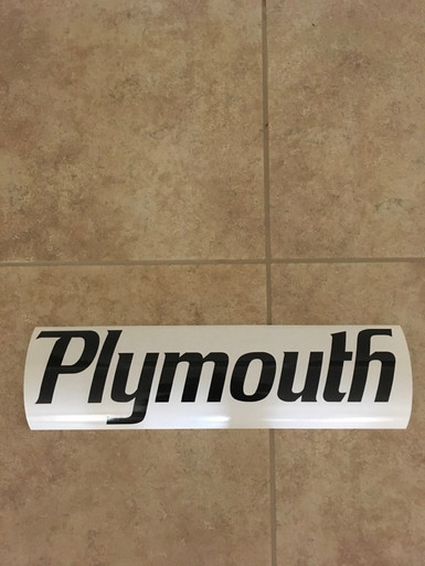 1960's Plymouth Logo Vinyl Decal
