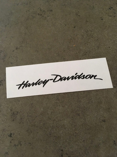 Curved Harley-Davidson Script Decal