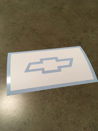 Very Thick Chevy Symbol Outline Stencil