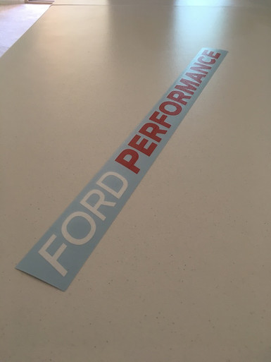 Ford Performance Italic Block Font 2 Color Decal