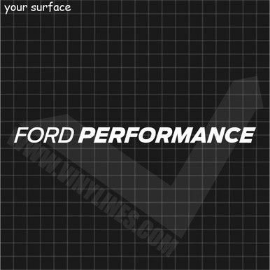 Ford Performance Italic Block Font Decal