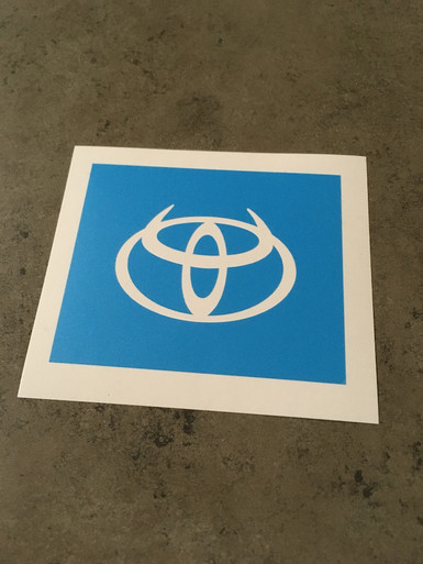 Toyota Symbol with Devil Horns Stencil