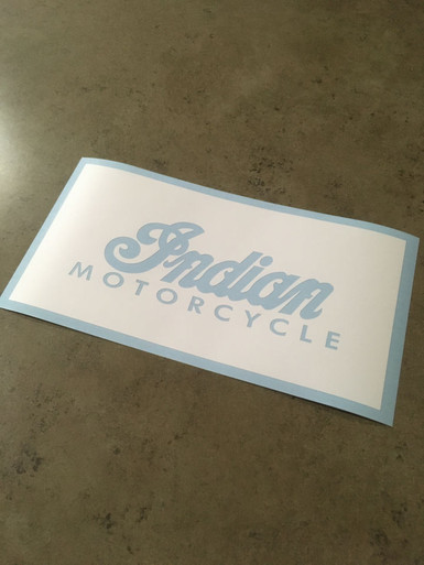 Indian Motorcycle Text Logo Stencil