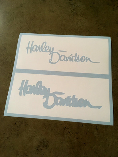 Harley-Davidson Custom Script Font No 2 Stencil - 2 Color