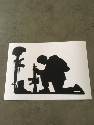 Soldiers Cross Decal