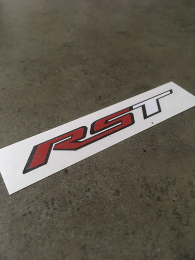 Chevy Silverado RST Emblem Decal - 3 Color