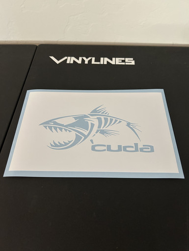 Cuda Fish Bones Paint Stencil