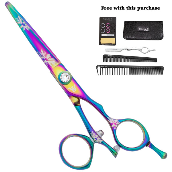 Rainbow Daisy Swivel - Washi Scissor Company