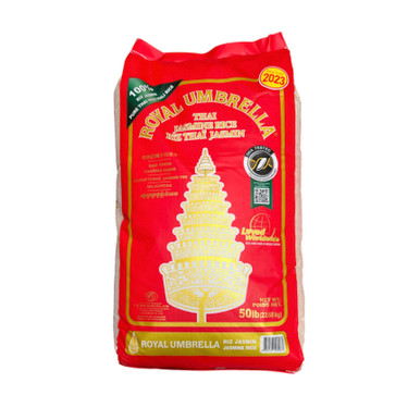 *ROYAL UMBRELLA JASMINE RICE (2023) 50LBS - Thai Kee Corporation 泰記