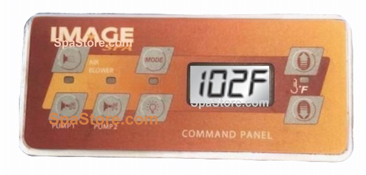 Strong Spas Topside Control Panel 7 Button with 7 ft Phone Jack Cord