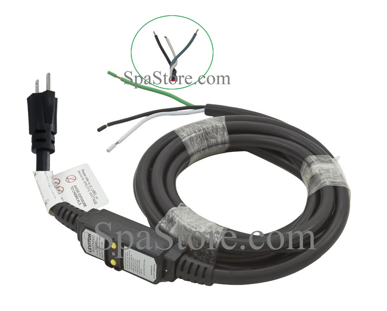 Softub Power Cord Assembly GFCI 15 AMP for All Digital Models 140, 220 ...