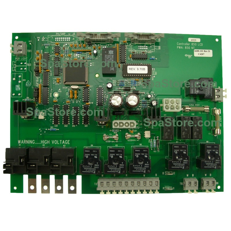 2004 Jacuzzi® J-385 Circuit Board Fits 10 Button Topside Control Panel