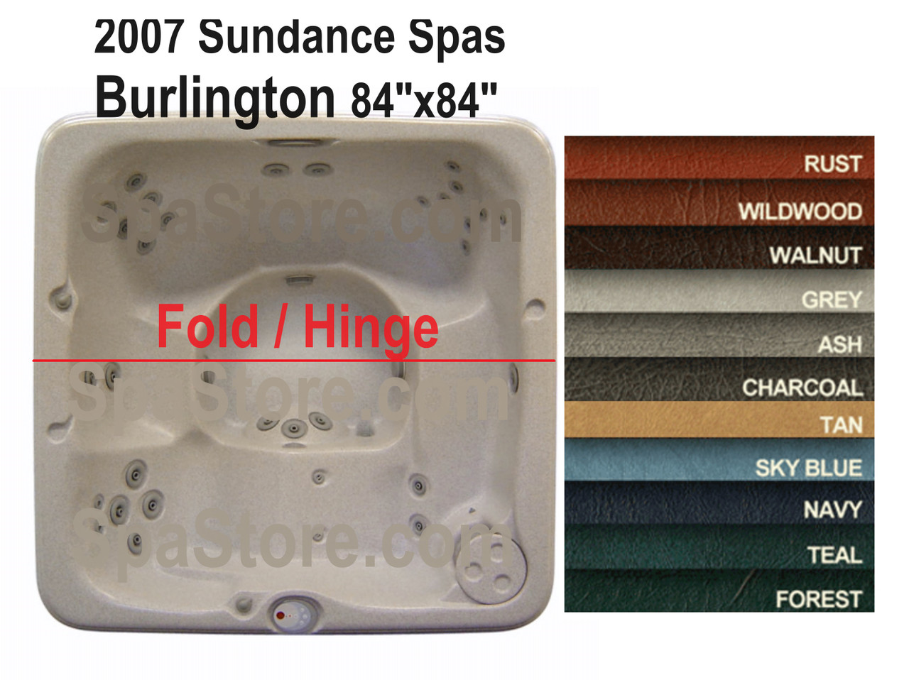 Heavy Duty Spa Cover 2007 Sundance® Spas 680 Burlington Rounded Corners