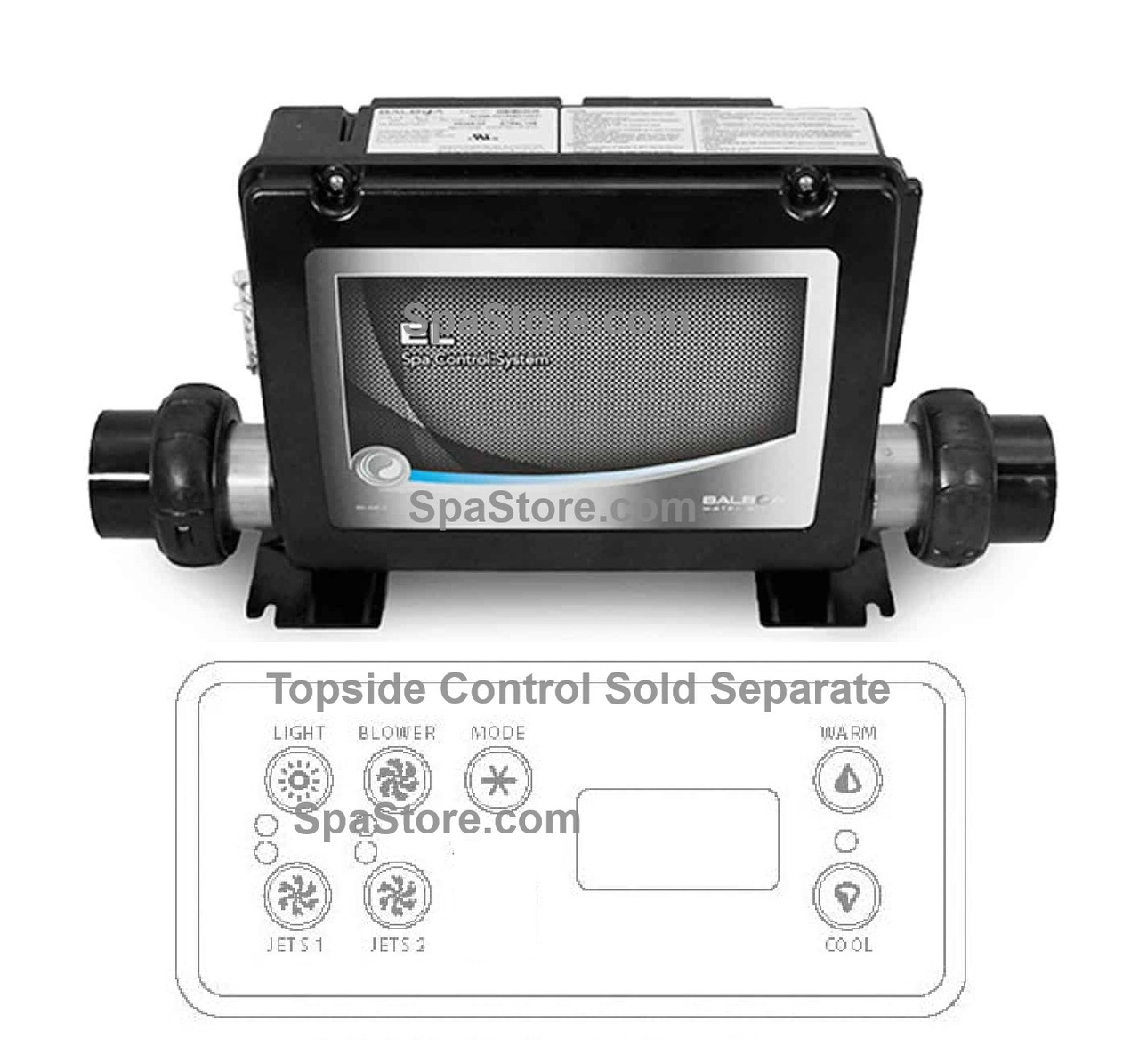 Strong Spas Control Box and Heater 56256-01 Fits 2 Pump System, Topside ...