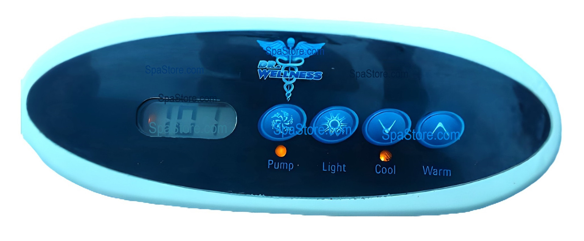 Dr Wellness Spas Topside Control Panel 4 Button Pump, Light ,Cool, Warm ...
