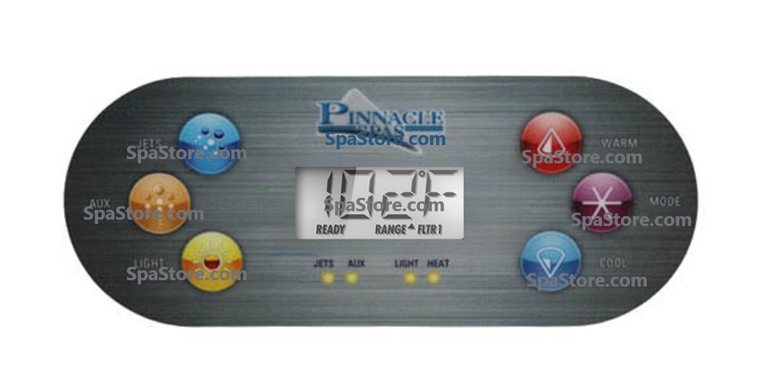 New Version Pinnacle Spas Topside Control Panel Replaced Obsolete ...