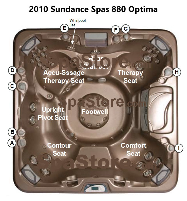 2010 Sundance Spas Optima Parts List By Year Make Model
