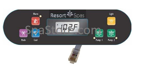 Artesian Resort Spas Topside Control Panel Topside Display 6 Button 2 ...