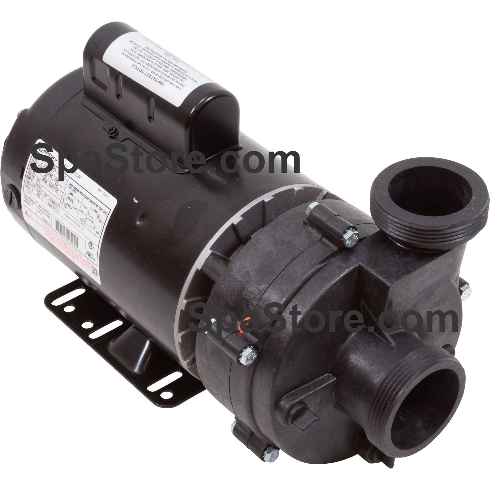 Artesian Spas Ultra Jet Vico Pump 230V, 1 Speed, 2" Connections, 56F ...