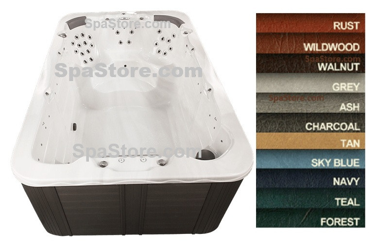 2017 Barefoot Spas Swim Spa Cover For Model SS12 Heavy Duty 4 Panel Spa ...