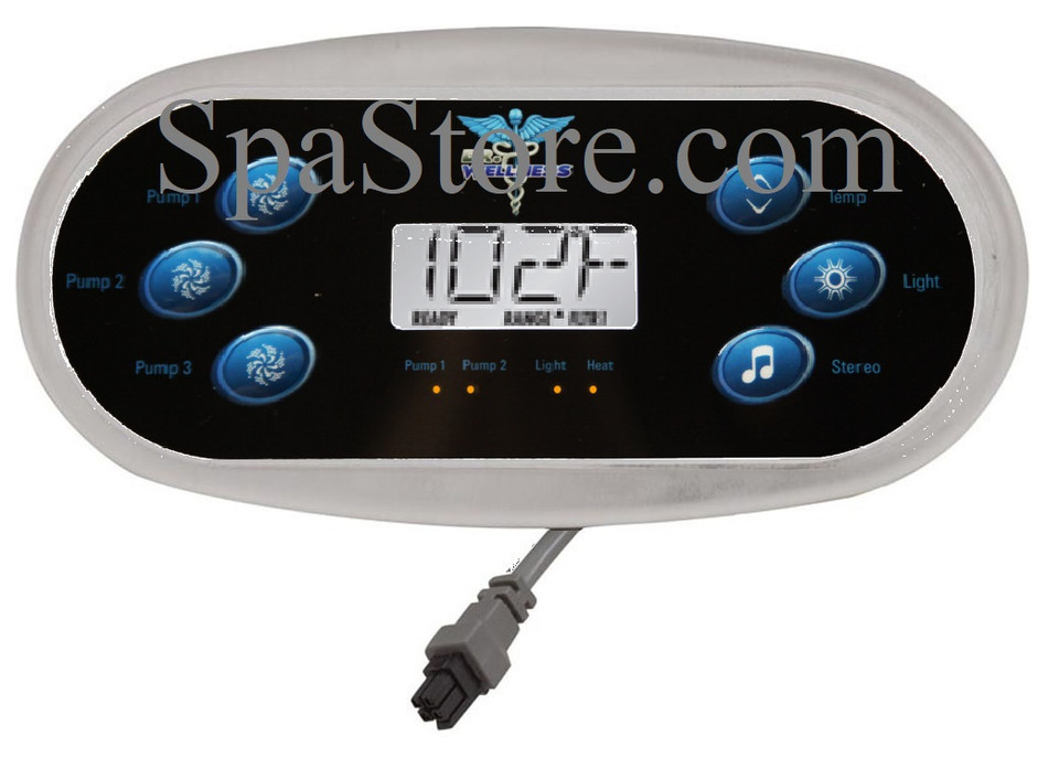 Dr Wellness Spas G14 Topside Control Panel 6 Buttons Controls 3 Pumps ...