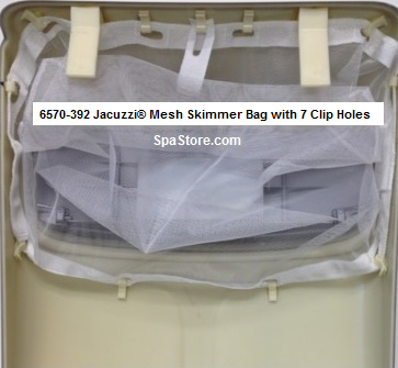 7 Clip Holes Jacuzzi® Mesh Bag Filter Skimmer 6570-392 Bag 20"x 16" For ...