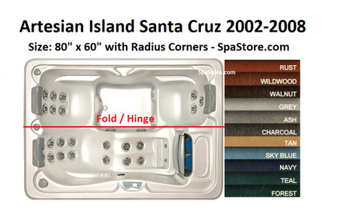 Artesian Spas Island Santa Cruz Spa Cover Size: 80" x 60" Rounded ...