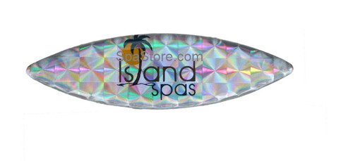 2.75" Wide Artesian Island Spas 11-0202-77 Logo Domo Decal Sticker