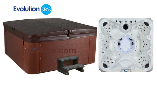 Spa Cover Costco® Evolution Spas Model Monarch 90 Jets Heavy Duty 5-3 ...