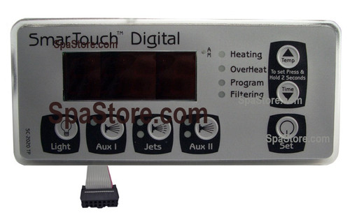 New Version Aspen Spas Topside Control Panel 7 Buttons Smart Touch Digital