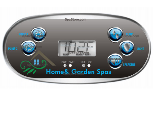 Current Version Home and Garden Spas Topside Control Panel 2 Pumps ...