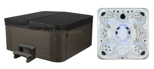Spa Cover Costco® Evolution Spas Model Highlands 75 Jets No Lounger ...