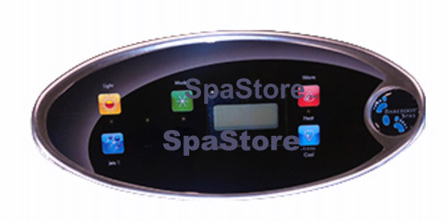 Newest Version Barefoot Spas Topside Control Panel 1 Pump 5 Buttons ...