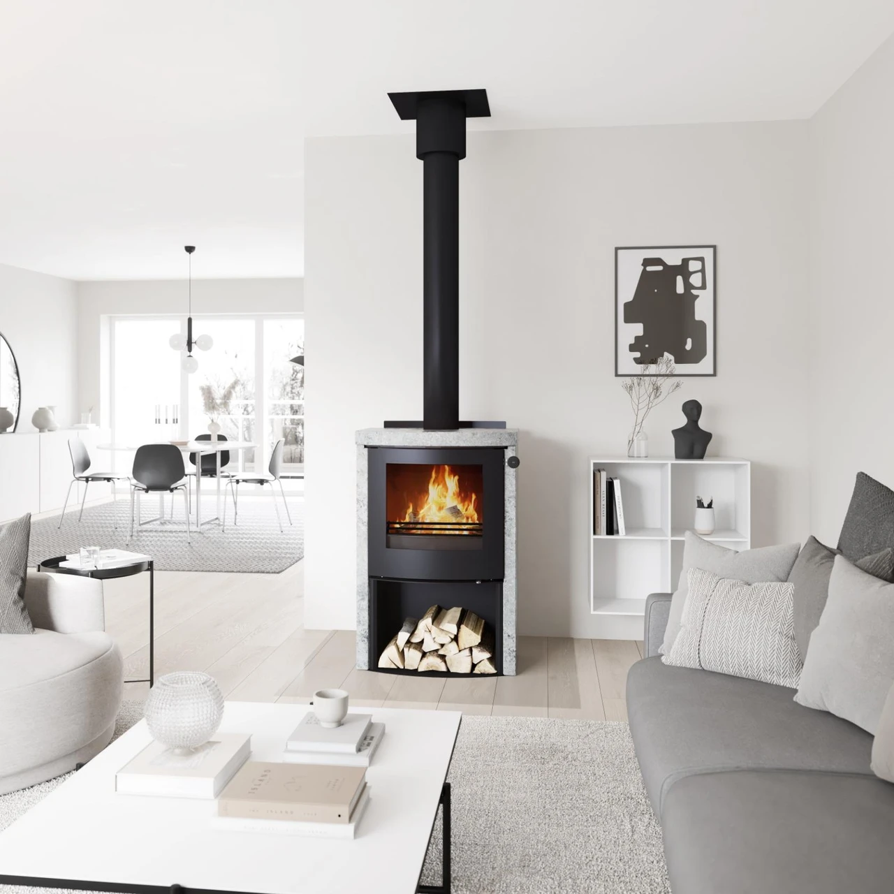 RAIS QTEE II C Soapstone Wood Stove - Luxury Fire