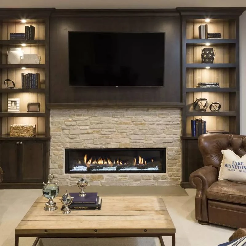 Heat and Glo Mezzo Linear Indoor Gas Fireplace - Luxury Fire