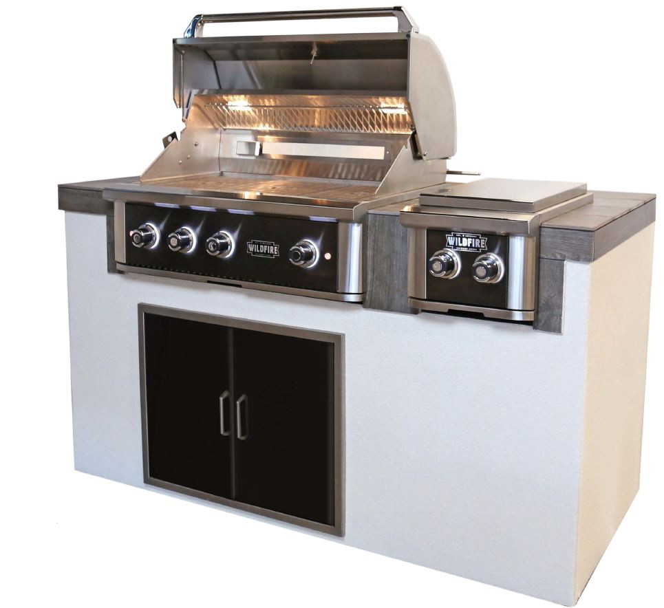 Wildfire Grill Island Display with 36" Ranch PRO Built-In Gas Grill ...