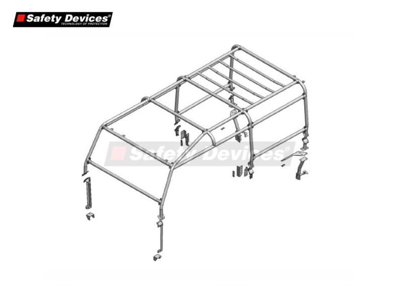 Safety Devices External And Internal 6 Point Bolt In Full Roll Cage for ...