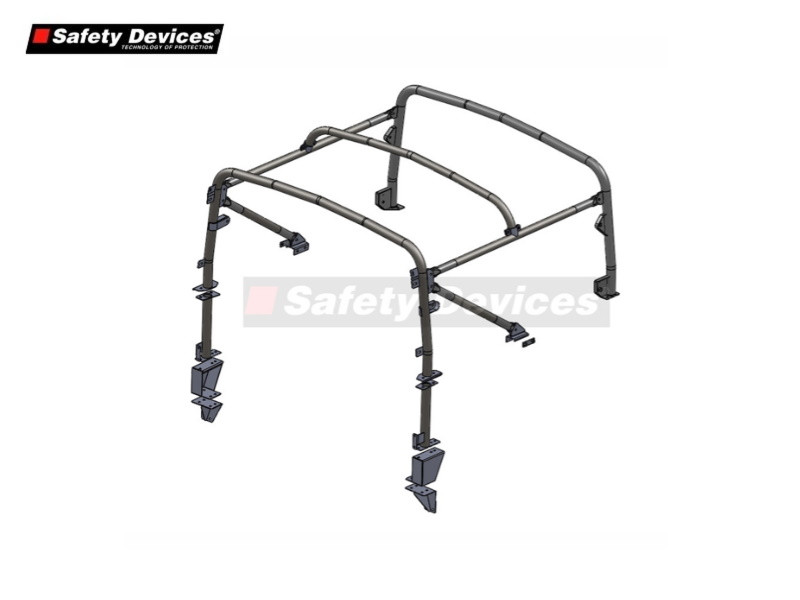 Safety Devices Soft Top 6 Point Internal Rear Heavy Duty Hood Sticks ...