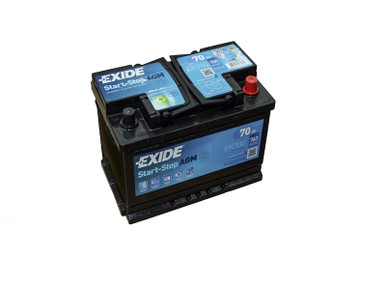 Excide 12V 70Ah 760A AGM Start Stop Secondary Battery - LR094611