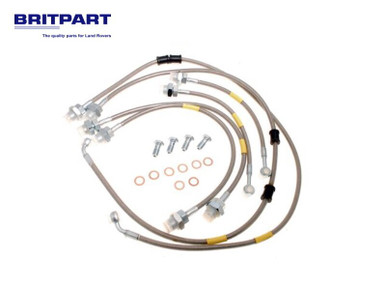Britpart +40mm Braided Brake Hoses for Range Rover P38